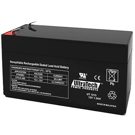 Ultratech 12V 1.3AH SLA BATTERY IM-1213 | Zoro